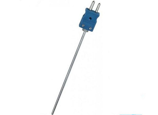 Sheathed K Type Industrial Temperature Sensor Double Needle 2 PIN Connection