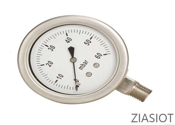 Low Pressure High Accuracy Pressure Gauge Stainless Steel For Oil / Gas