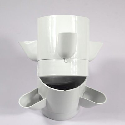 Soilless Plant DIY Hydroponic 45 Nursery Pots Stackable 15 Layer Vertical Garden Tower Growing System for Greenhouse