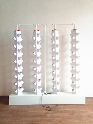 Greenhouse Hydroponics Towers 7 Layers 112 Plant Sites Outdoor &Indoor NFT Vertical Growing System Aeroponics Kit
