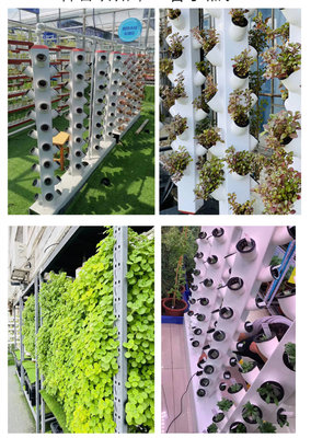 Greenhouse Hydroponics Towers 7 Layers 112 Plant Sites Outdoor &Indoor NFT Vertical Growing System Aeroponics Kit