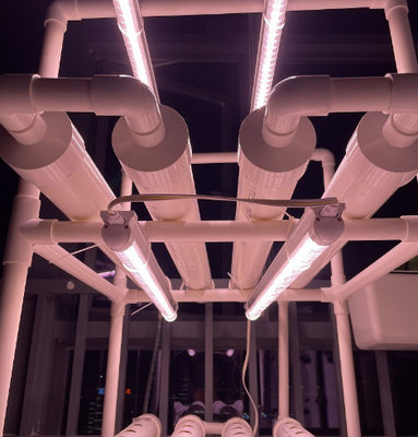 Hydroponic Grow Kit with 108 Holes 3 Layer  12 Pipe and Led Light for Home Garden Greenhouse Plant Vegetables