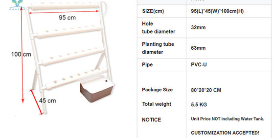 Indoor Home Garden 4 Layers 36 Holes Small Complete Hydroponics Growing System Kit for Lettuce Vegetables