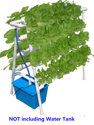 Indoor &Outdoor A Type PVC Round Pipe 4 Layers 72 Holes Vertical Hydroponics Growing System Kit Home Garden Planter
