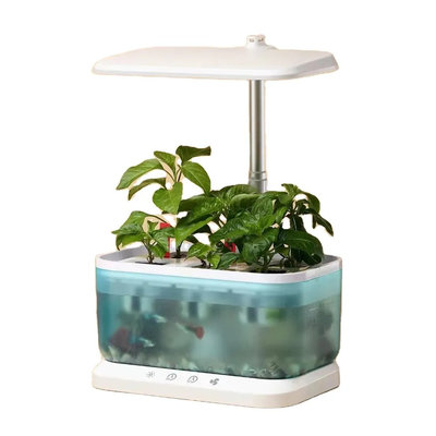 Indoor Smart Garden Home 6 Pods Small Herb Plant Flower Pot Adjustable Led Light Mini Hydroponic Growing System Kit