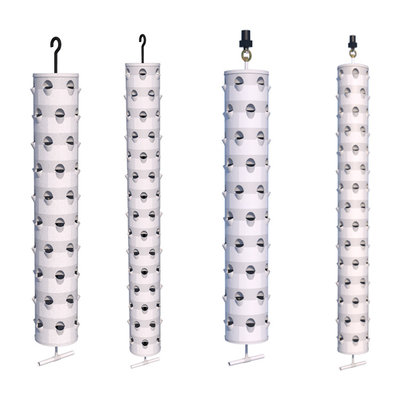 Greenhouse Vertical Hydroponic Growing System 15 Layers 90 Planting Holes  Hang Type Single Aeroponic Tower for Farming