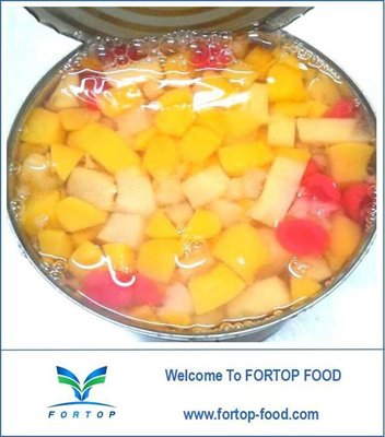 Factory Price Premium New Crop Canned Fruits Cocktail in Light Syrup (Peach/Pear/Pineapple/Cherry/Grape)