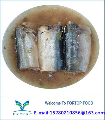 Factory Price Premium China Canned Mackerel Fish in Vegetables Oil