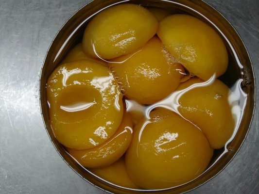 Factory Price Premium A10 Canned Yellow Peach Halves in Light Syrup 3005G