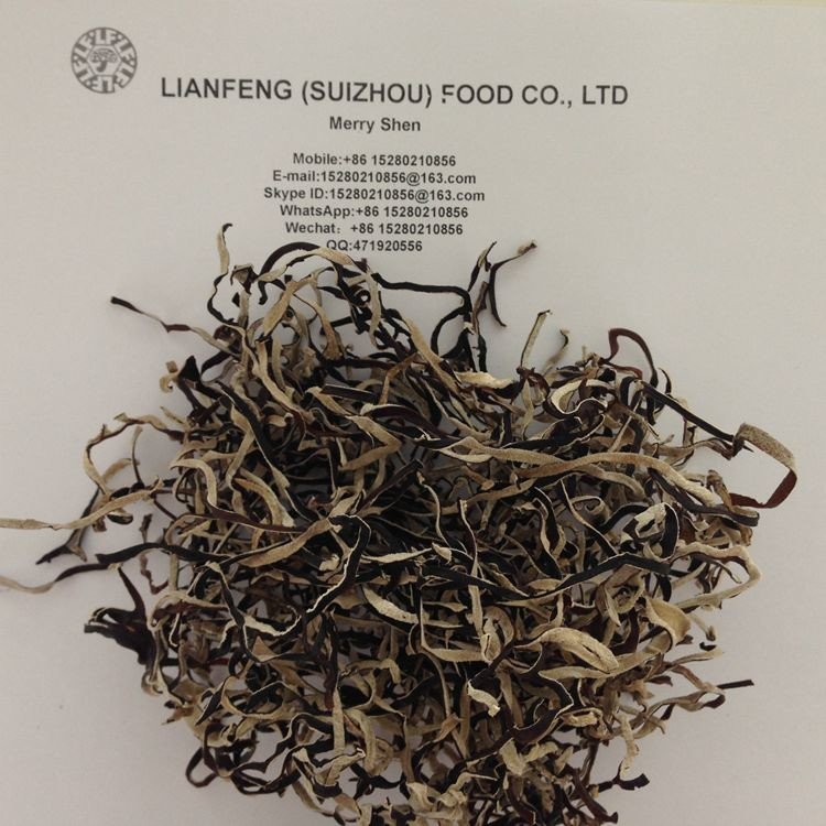 Factory Price Bulk Dried White Back Black Fungus Slice with 2 MM Width
