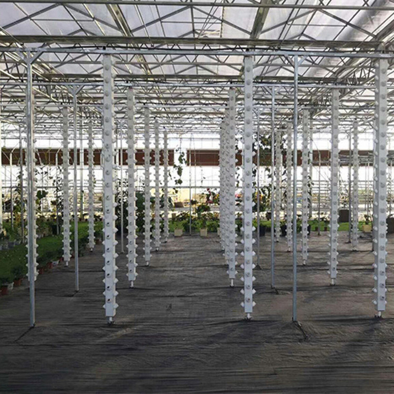 Customizable Vertical Hydroponic Growing System Single Aeroponic Tower Pipe 3M Length for Greenhouse