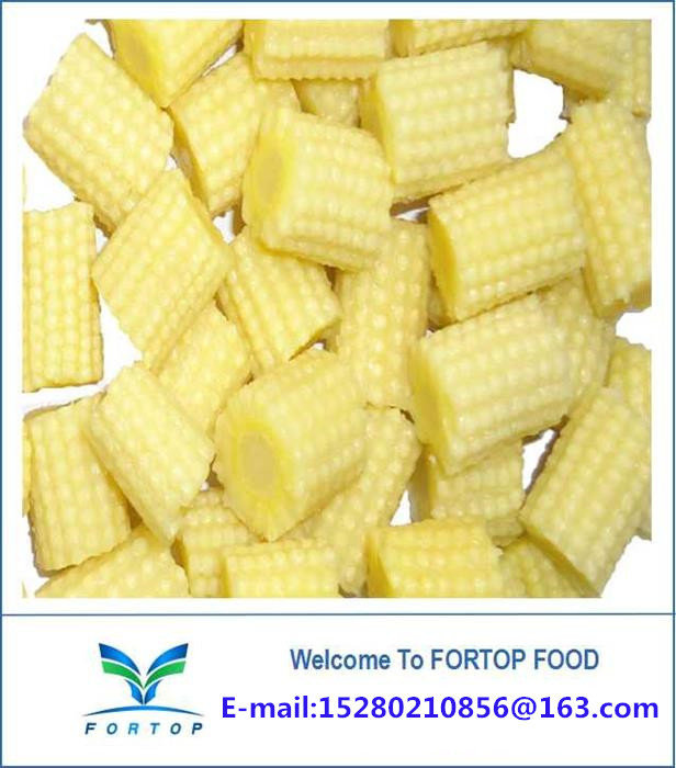 Factory Price China Fresh Canned Baby Corn Cut in Brine N.W.425G