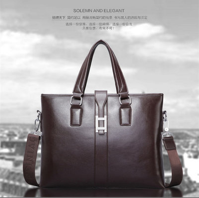 2017 Men Casual Briefcase Business Shoulder Bag Leather Messenger Bags Computer Laptop Handbag Bag Men's Travel Bags supplier