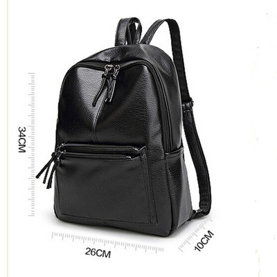 2017 Design PU Leather Women Backpacks For Teenage Girls School Bags Black Summer Vintage Backpack Mochilas Mujer supplier