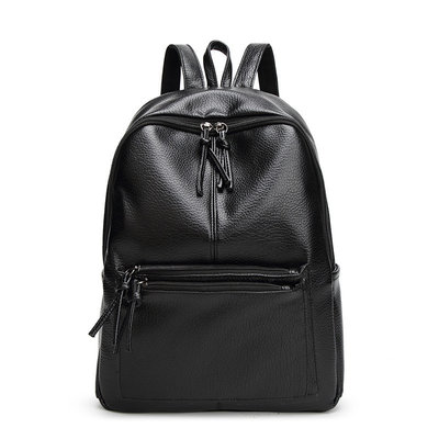 2017 Design PU Leather Women Backpacks For Teenage Girls School Bags Black Summer Vintage Backpack Mochilas Mujer supplier