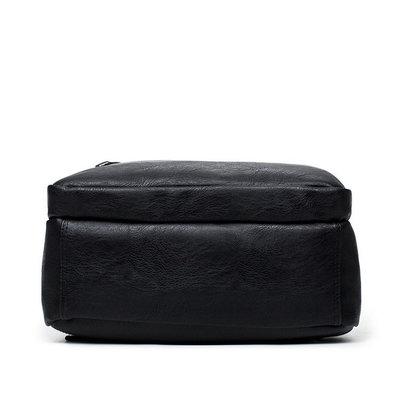 Preppy Style Leather School Backpack Bag For College Simple Design Men Casual Daypacks mochila male New supplier