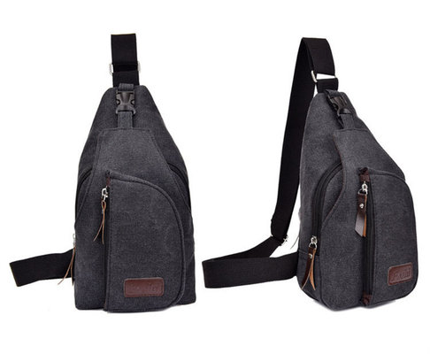 New Vintage Canvas Chest Pack Fashion Men Messenger Bags Casual Travel Casual Male Small Retro Shoulder Bag supplier