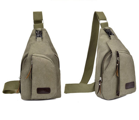 New Vintage Canvas Chest Pack Fashion Men Messenger Bags Casual Travel Casual Male Small Retro Shoulder Bag supplier