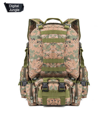 55L Multifunction Sport Bag Tactical Bag Water Resistant Camouflage Backpack for Outdoor Climbing Hiking Camping supplier