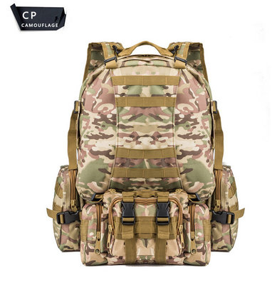 55L Multifunction Sport Bag Tactical Bag Water Resistant Camouflage Backpack for Outdoor Climbing Hiking Camping supplier