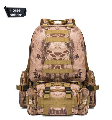 55L Multifunction Sport Bag Tactical Bag Water Resistant Camouflage Backpack for Outdoor Climbing Hiking Camping supplier