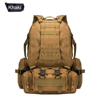 55L Multifunction Sport Bag Tactical Bag Water Resistant Camouflage Backpack for Outdoor Climbing Hiking Camping supplier
