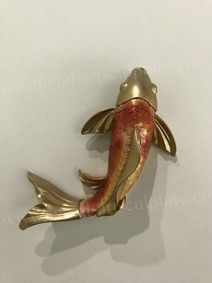 魚の中の壁の芸術の装飾のための都市モダンなデザインの金属の芸術の彫刻