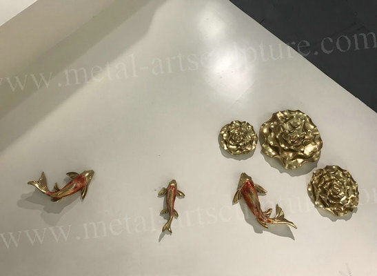 魚の中の壁の芸術の装飾のための都市モダンなデザインの金属の芸術の彫刻