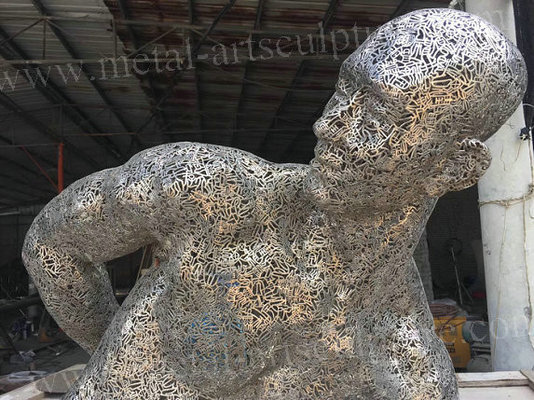 金属の人間の彫刻をように矢の設計庭の芸術の装飾の彫刻くり抜いて下さい