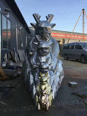モーターバイクの定形有名な抽象彫刻の屋外の大きいヤードの芸術の彫刻