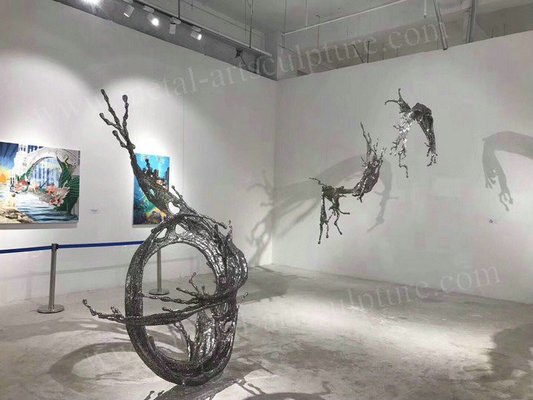 同世代の人の有名な抽象彫刻の屋外の大きい金属の庭の装飾、近代美術