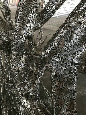 同世代の人の有名な抽象彫刻の屋外の大きい金属の庭の装飾、近代美術