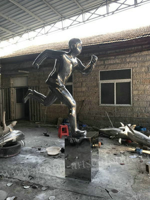 Скульптуры людей конспекта стиля искусства статуй орнаментов сада нержавеющей стали