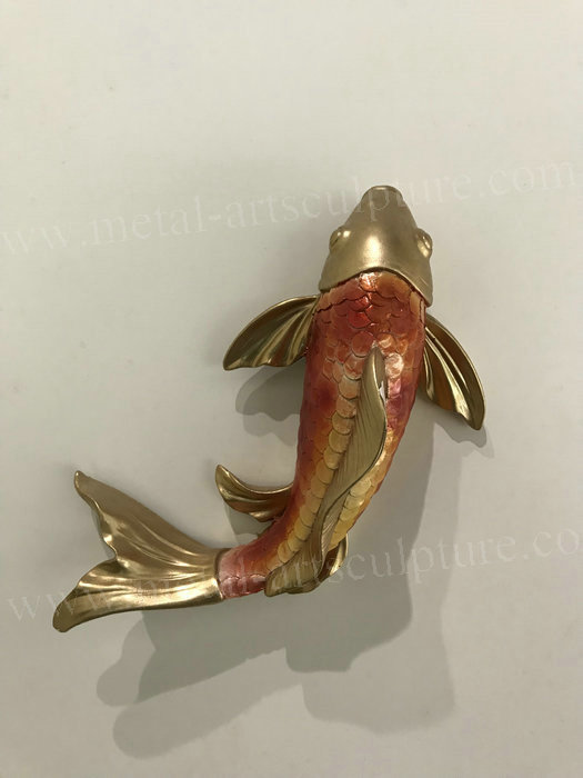 魚の中の壁の芸術の装飾のための都市モダンなデザインの金属の芸術の彫刻