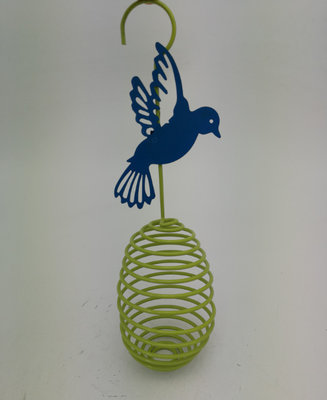 Decoration Colorful Spring Fat Ball Bird Feeder 2.95 X 2.95 X 11.4 Inches