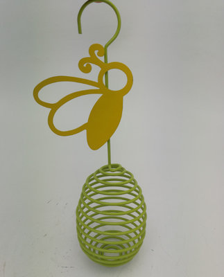 Decoration Colorful Spring Fat Ball Bird Feeder 2.95 X 2.95 X 11.4 Inches