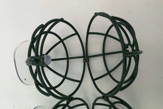 Metal Fat Ball Bird Feeder , Wild Bird Feeder 4 Fatball Hanging And Sucker Dual Purpose