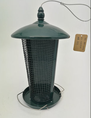 Hanging double seed and nuts automic easy clean metal wild bird feeder