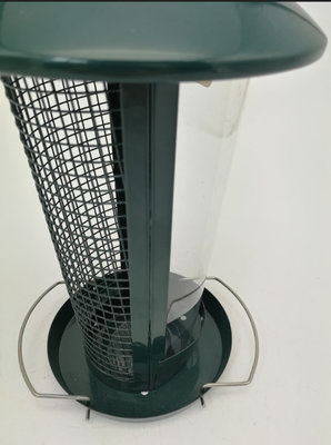 Hanging double seed and nuts automic easy clean metal wild bird feeder