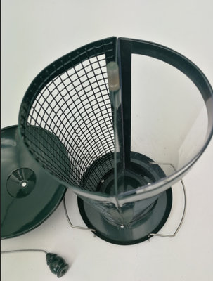 Hanging double seed and nuts automic easy clean metal wild bird feeder