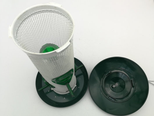 Metal 4 Feeding Port Bird Nut Feeder 16 X 16 X 29 Cm Size Easy Open And Easy Watch