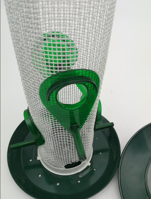 Metal 4 Feeding Port Bird Nut Feeder 16 X 16 X 29 Cm Size Easy Open And Easy Watch