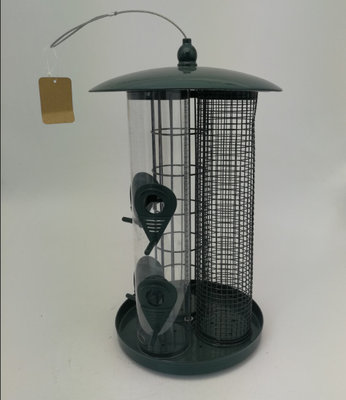 Seed nuts fatball compound metal iron and clear PC 2kg big wild bird feeder