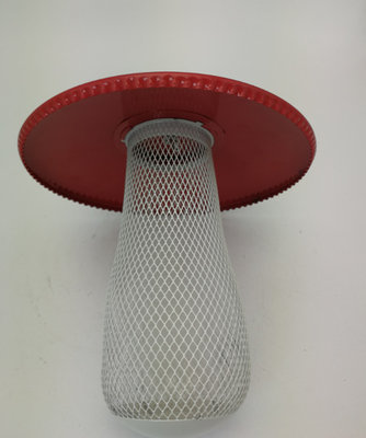 Adorable Mushroom Bird Nut Feeder Metal Hanging Easy Open And Clean