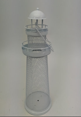 Pigeon Proof Bird Feeder  Light House White 3 Layer With Simple Design