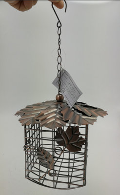 Copper Plated Finish Wild Bird Feeders , Metal Bird Feeders Squirrel Proof