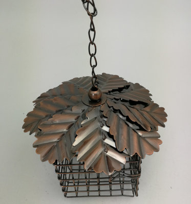 Copper Plated Finish Wild Bird Feeders , Metal Bird Feeders Squirrel Proof