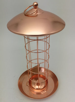 Shining Hanging Copper Bird Feeder 3 Fatball Good Looking Bird Feeders