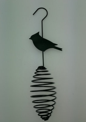 Long Hanging Clear Metal Fat Ball Bird Feeder Seed And Nuts Compound