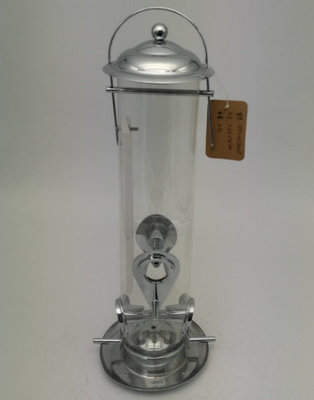 Chromeplated  metal lid and bottom with PC clear tube plus thermometer
